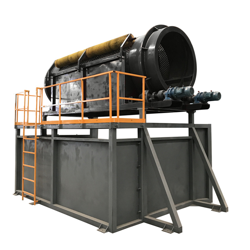 High precision msw solid waste trommel screen municipal waste sorting ...
